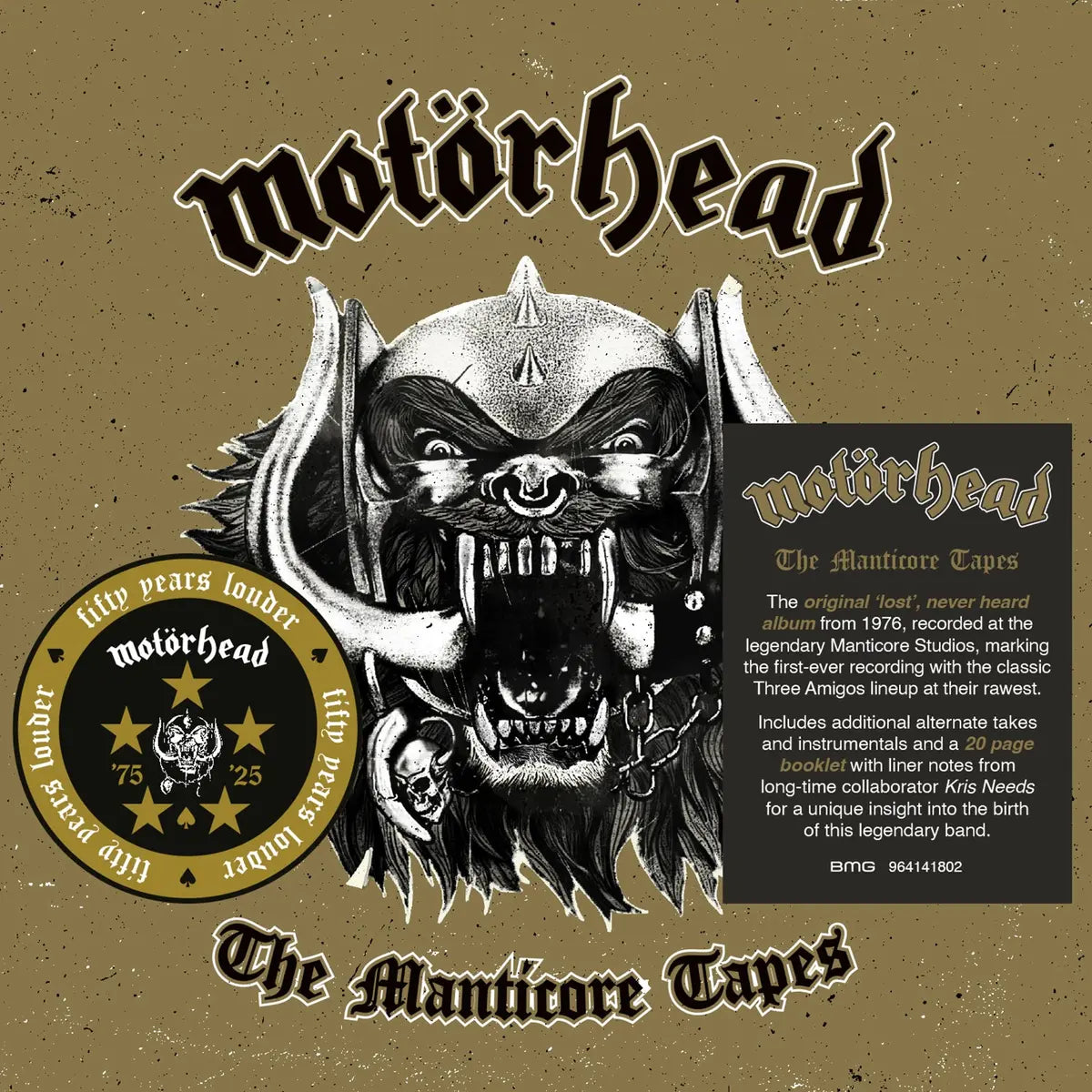 Motorhead "The Manticore Tapes" – LOUD PIZZA RECORDS
