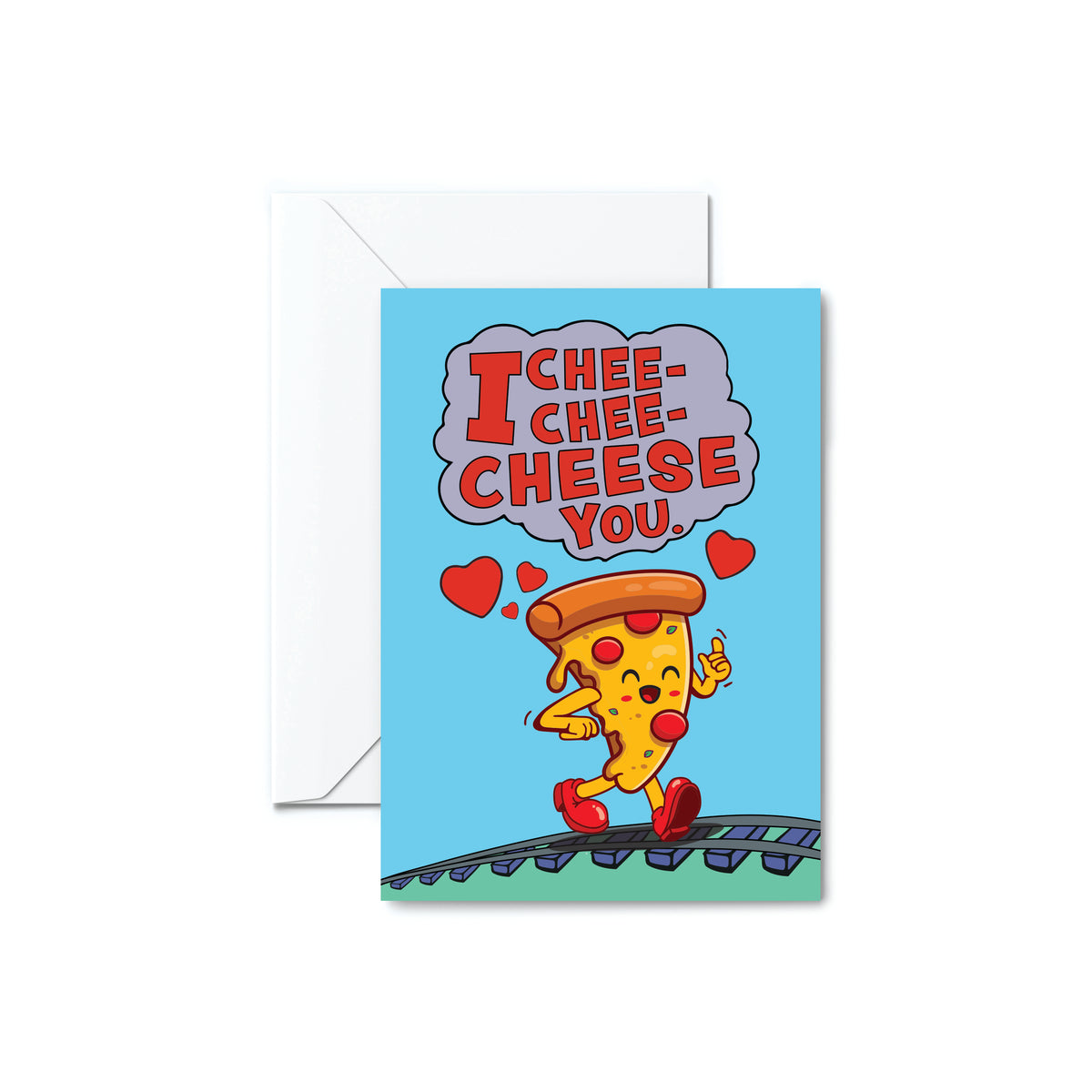 Loud Pizza Records "I Chee-Chee-Cheese You" Greeting Card – LOUD PIZZA ...
