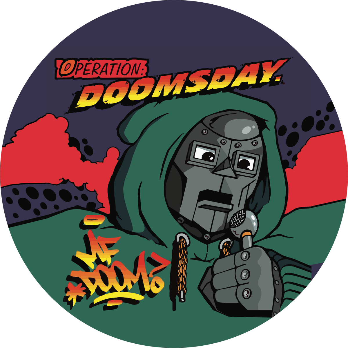 MF Doom "Operation: Doomsday" Slipmat – LOUD PIZZA RECORDS